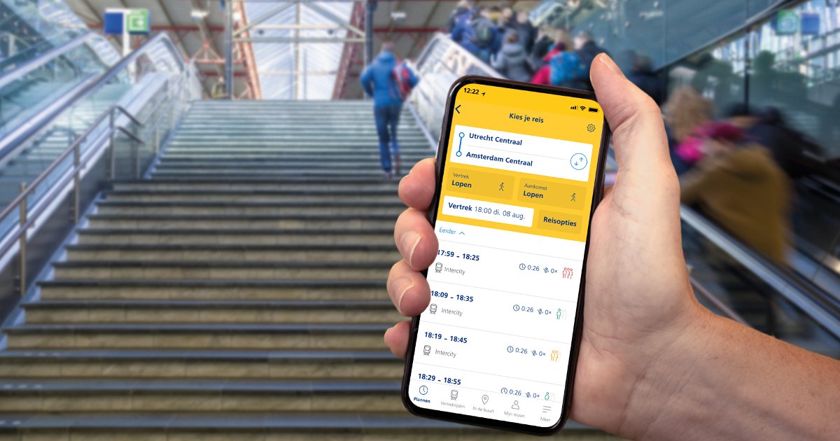 NS-app voor reizigers met een functiebeperking | NS